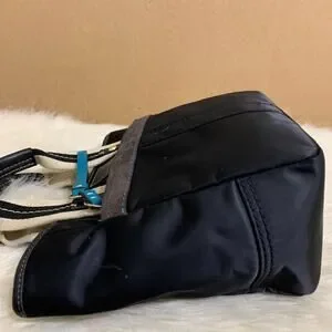 Coach | Bags | Coach Hampton Small Black Sateen Nylon Y2k Vintage Mini ...